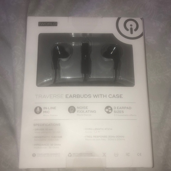 iworld | Other | Traverse Earbuds With Case | Poshmark